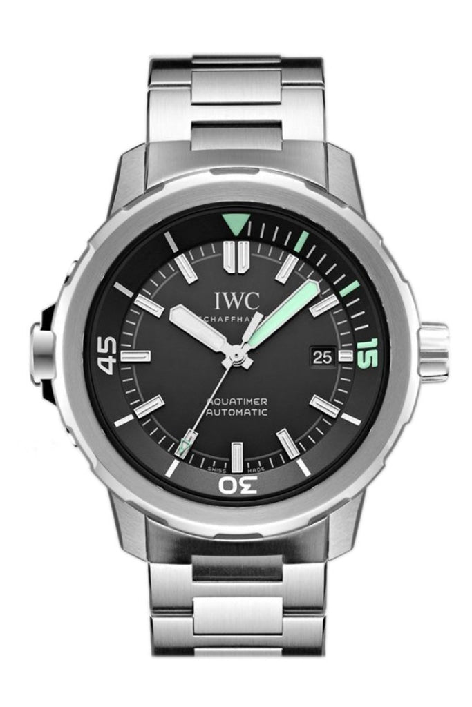 IWC Aquatimer Black Dial Stainless Steel 42mm Men's Watch IW329002 ...