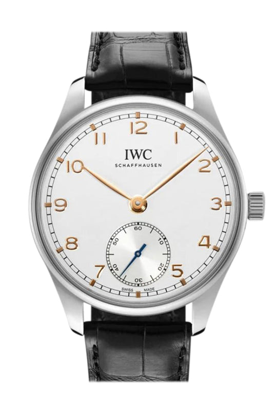IWC Portugieser Automatic Silver-plated Dial Men's Watch IW358303 ...