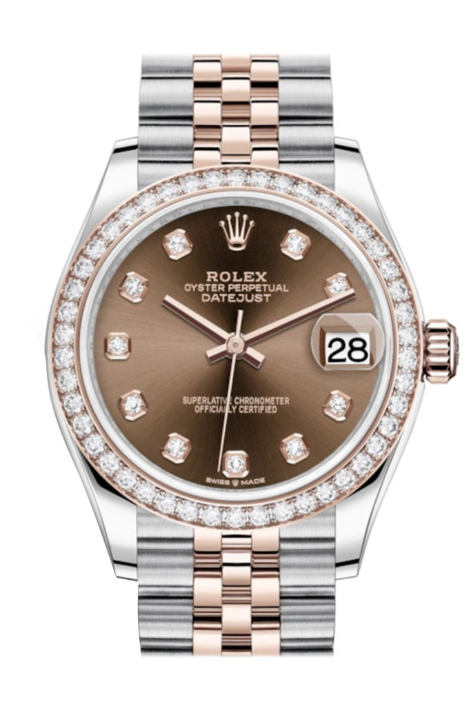 Rolex 278381RBR 278381 Datejust 31 Diamond Bezel Rose Gold Two Tone ...