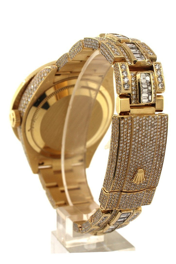 Rolex 326938 Sky Dweller 42 Custom Diamonds Gold Mens | WatchGuyNYC