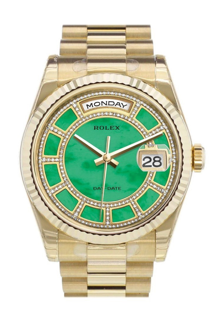 ROLEX 118238 Day-Date 36 White Dial Gold President Watch | WatchGuyNYC