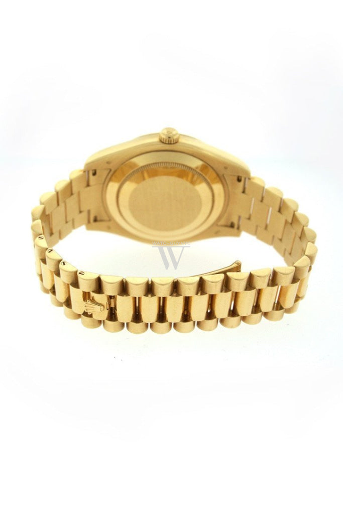 Rolex 218238 DAY-DATE II 41 18K Yellow Gold Diamond Men | WatchGuyNYC